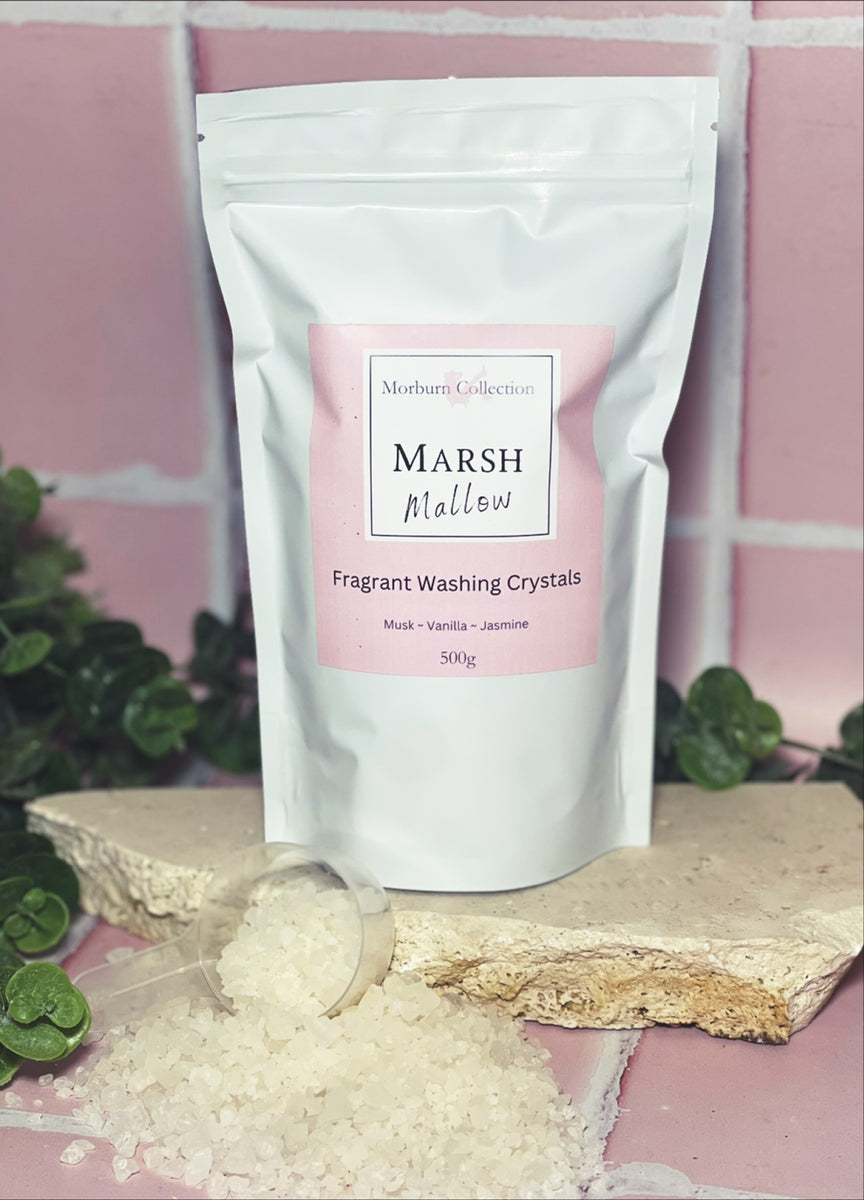 Marshmallow Washing Crystals 500g bag – Morburn Collection